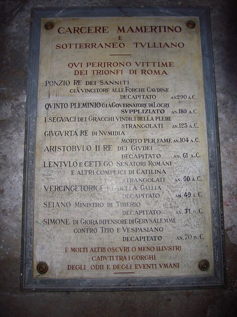 Mamertine Prison in Rome: Tickets, Hours, Location & How to Visit ...